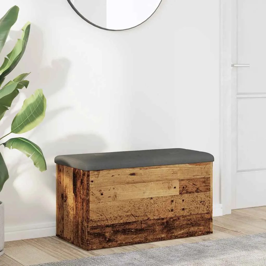 vidaXL Úložná lavice 82 x 42 x 45 cm kompozitní dřevo [835048] Barva: Staré dřevo