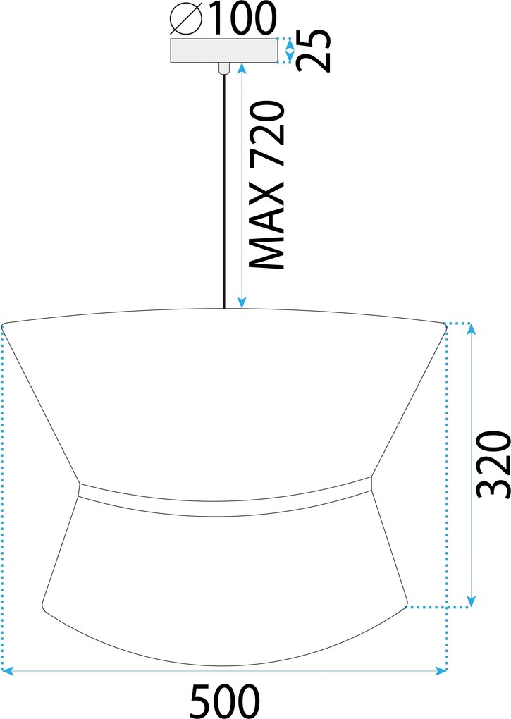 Toolight Toolight, stropní svítidlo 1xE27 APP1503-1CP, černá-zlatá, OSW-03697