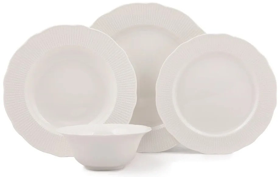 24dílná sada talířů z porcelánu Kutahya Golden Era