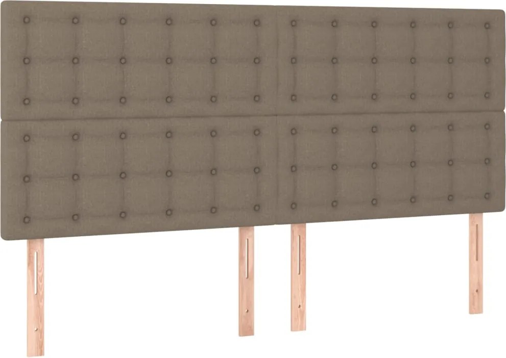 Box spring postel s matrací taupe 180x200 cm textil 3136937
