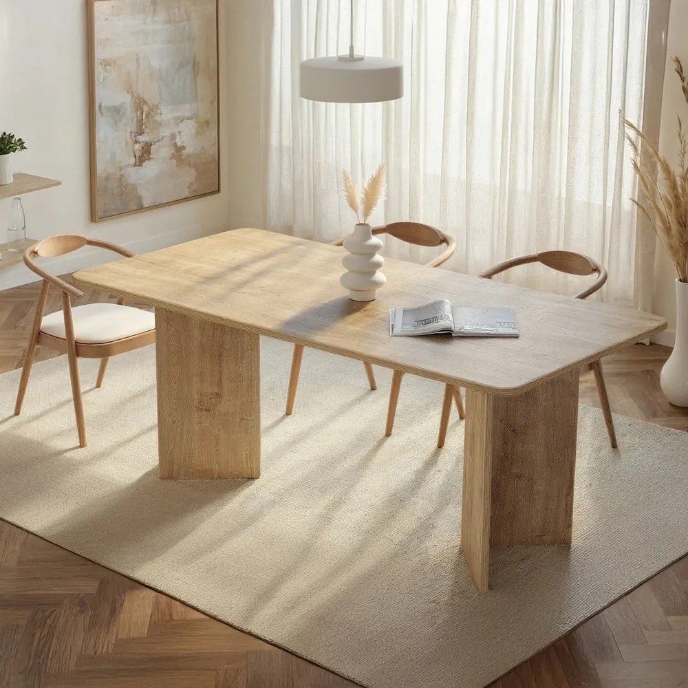 Jídelní stůl v dekoru dubu 90x180 cm Linza – Kalune Design