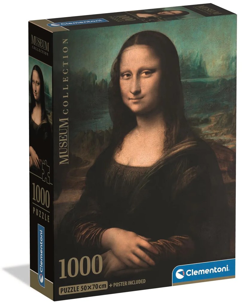 Clementoni - Puzzle 1000 Muzeum Mona Lisa