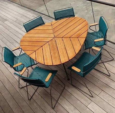 Houe Denmark - Židle CLICK s područkami, šedomodrá