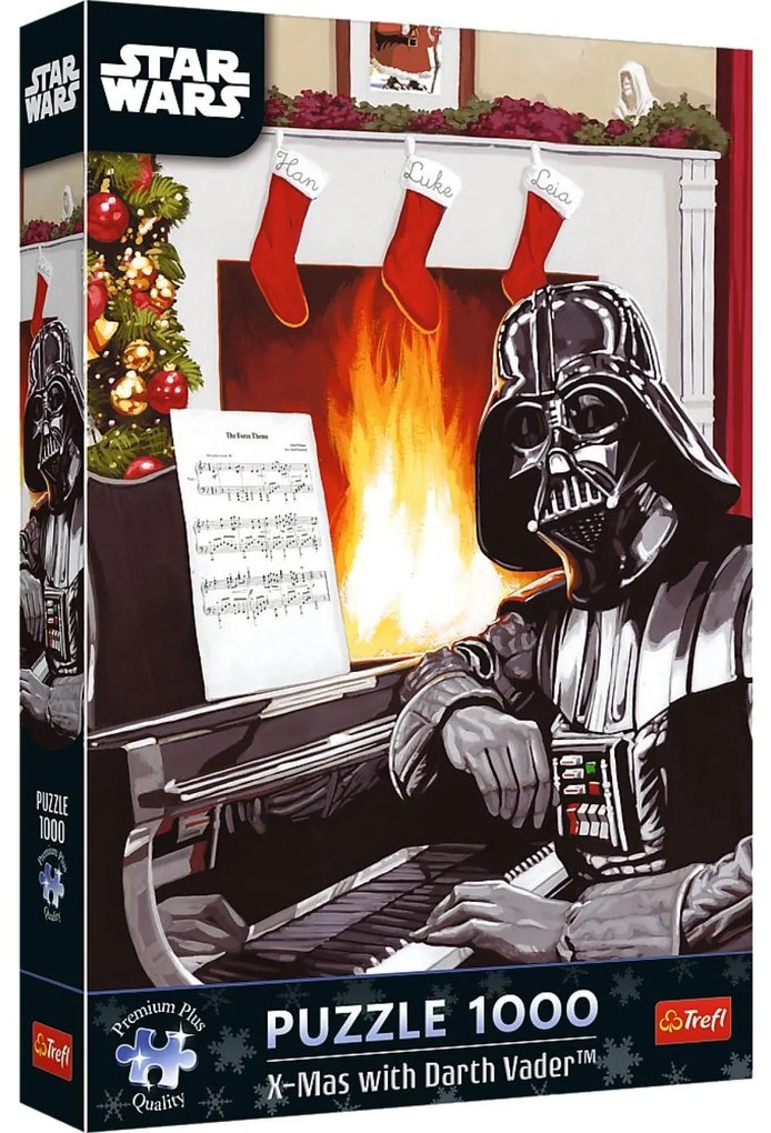 Trefl Puzzle Premium Plus: Star Wars - Vánoce s Darth Vader 1000 dílků 48x68,3cm v krabici 27x40x6cm