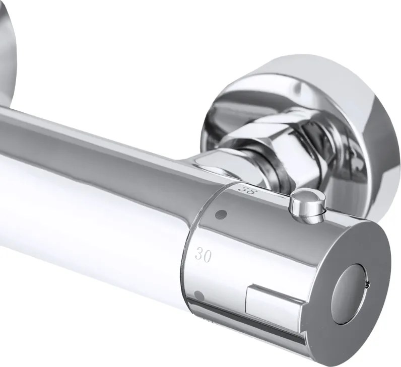 Gamma Termo, termostatická sprchová baterie se spodním 1/2" připojením sprchy, chromová, GMA-BTO-CH