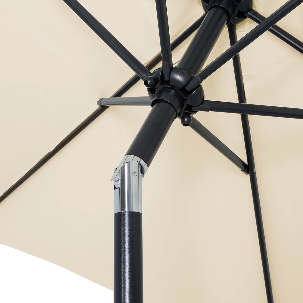 Slunečník béžový průměr 200 cm 102548