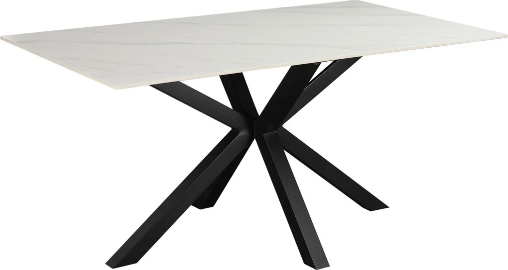XXXLutz JÍDELNÍ STŮL, černá, bílá, 160/90/76 cm MID.YOU - Jídelní stoly - 000055013901