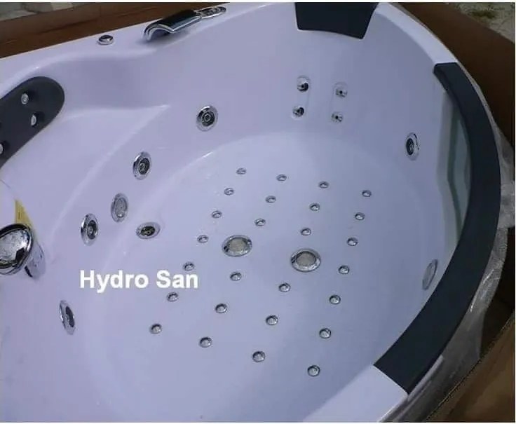 BPS-koupelny Hydromasážní vířivá vana TIGA 604H 152x152 s ohřevem vody