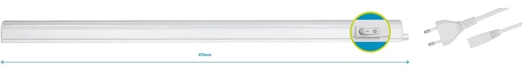 Retlux RLL 509 Lineární LED svítidlo s trubicí T5 studená bílá, 87,3 cm
