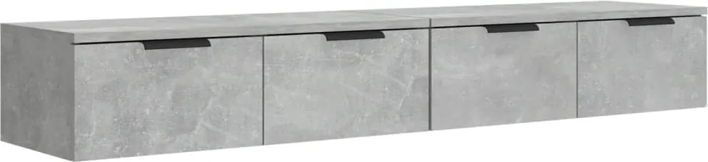 Nástěnné skříňky 2 ks betonově šedé 68x30x20cm kompozitní dřevo 3115895
