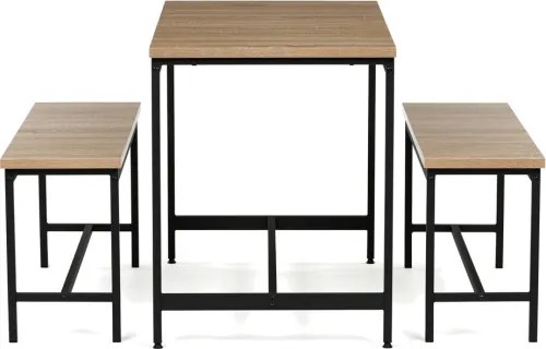 Jídelní stůl s lavičkami AUT-G1175 OAK