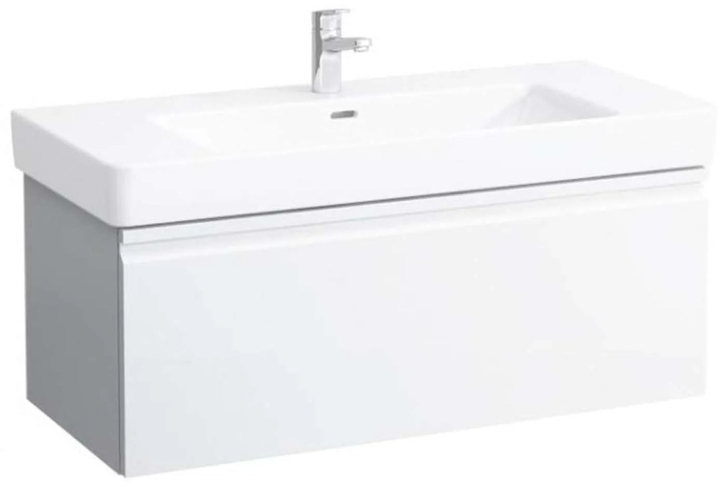 Laufen Pro S - Umyvadlová skříňka, 101x45x39 cm, 1 zásuvka, lesklá bílá H4835510964751