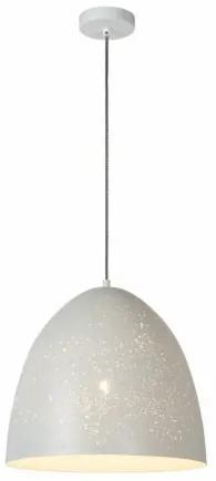 LUCIDE ETERNAL Pendant E27 D40cm White, závěsné svítidlo, lustr