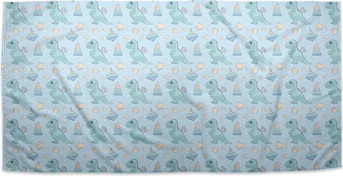Sablio Ručník Natahovací dinosaurus - 50x100 cm