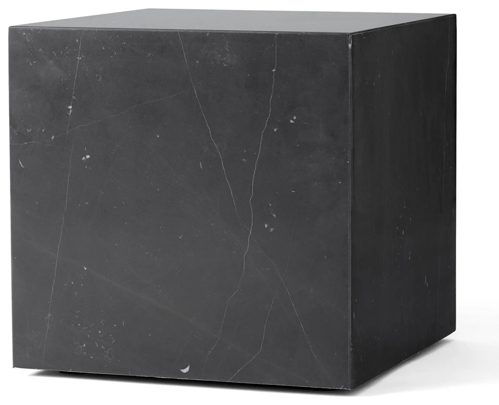 Odkládací stolek Plinth Cubic, Black Marble – AUDO COPENHAGEN