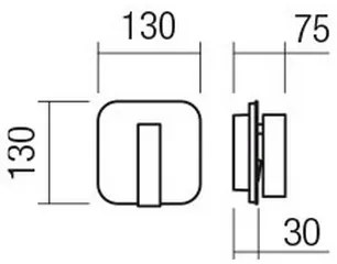 Redo 01-2978 - LED Nástěnné svítidlo QUDA LED/6W/230V + LED/3W CRI 90 chrom