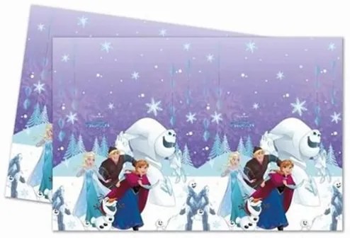 Plastový party ubrus Frozen - Snowflakes 120 x 180 cm