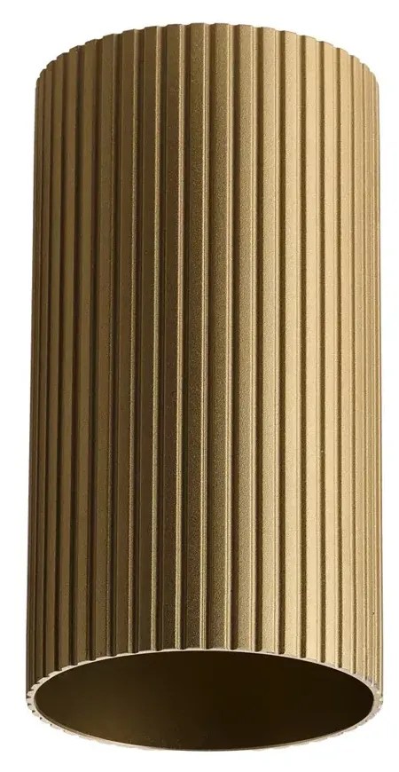 Minimalistická bodová svítidlo Lucas Ribbed Tube 10 zlatá