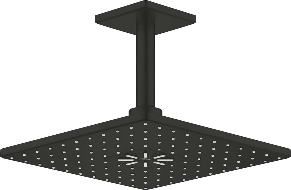 Grohe Rainshower SmartActive Cube - Hlavová sprcha, 31x31 cm, 2 proudy, matná černá 264812430