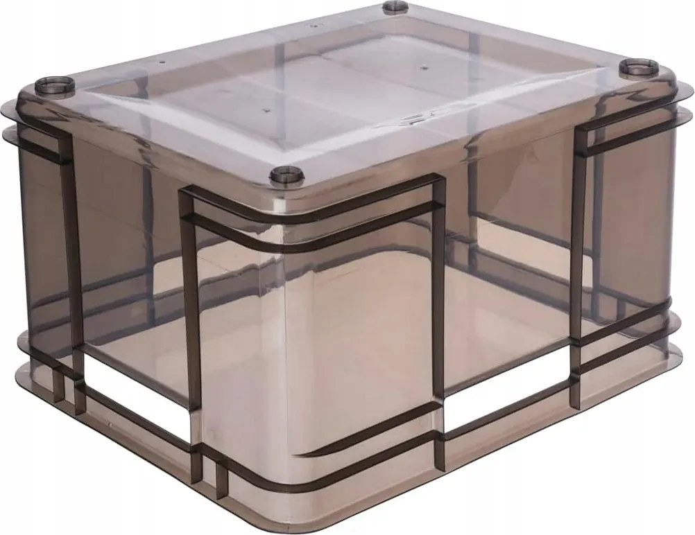 Keeeper Úložný box pro domácnost i dílnu, BRUNO XL, 28L, 43 x 35 x 24 cm, kouřový