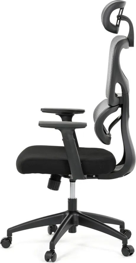Kancelářská židle KA-K2080 GREY, houpací mechanismus, šedá (69 x 62) cm