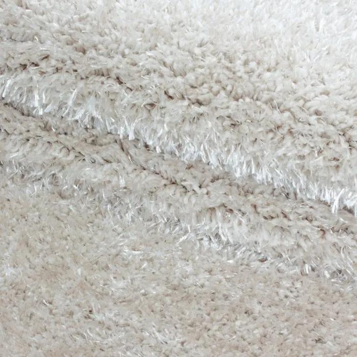 Kusový koberec Brilliant shaggy 4200 natur (Varianta: Kruh průměr 120 cm)