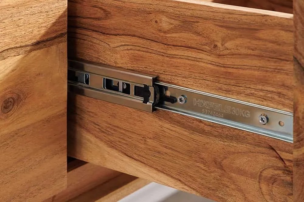 Designový závěsný TV stolek Callison 160 cm akácie