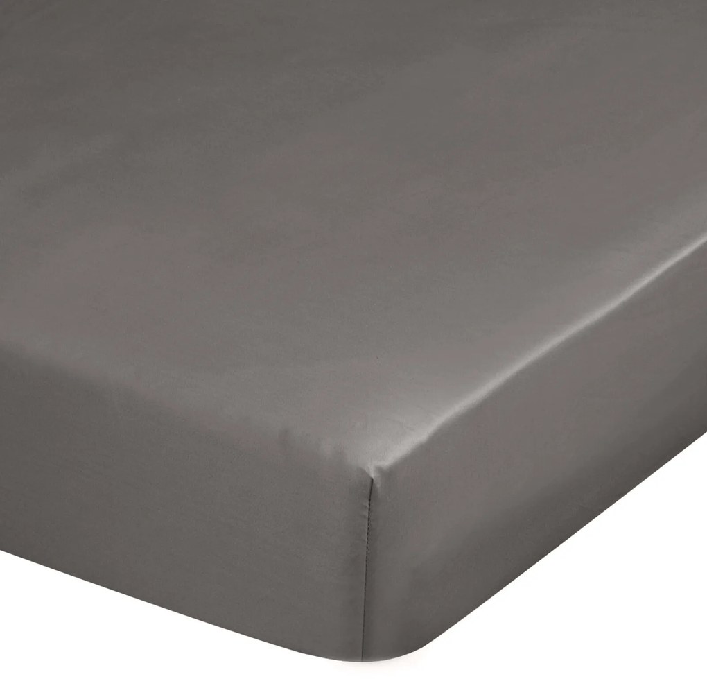 MAKOSATENOVÉ PROSTĚRADLO NOVA S GUMIČKOU 200X220 CM, VÝŠKA 30 CM ŠEDÁ