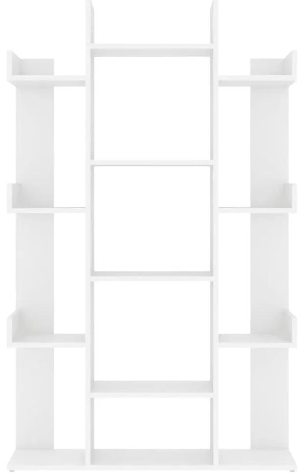 Petromila Knihovna bílá 86 x 25,5 x 140 cm kompozitní dřevo