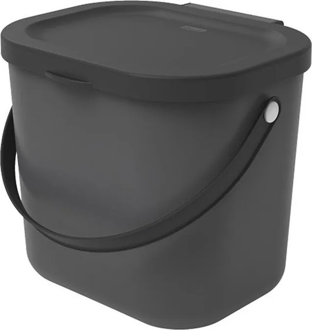Koš na tříděný odpad ALBULA šedý 6 l