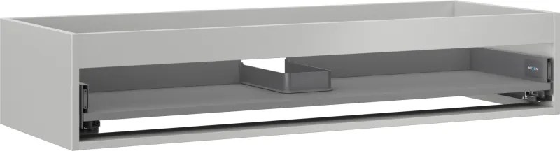 Mexen Box-A, závěsná skříňka 120 cm, 1 zásuvka, šedá matná, 91AX0-1200-235-1-62