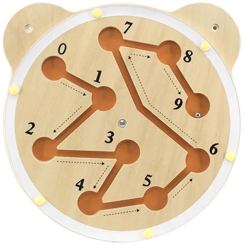 Dřevěná Montessori deska VIGA, labyrint