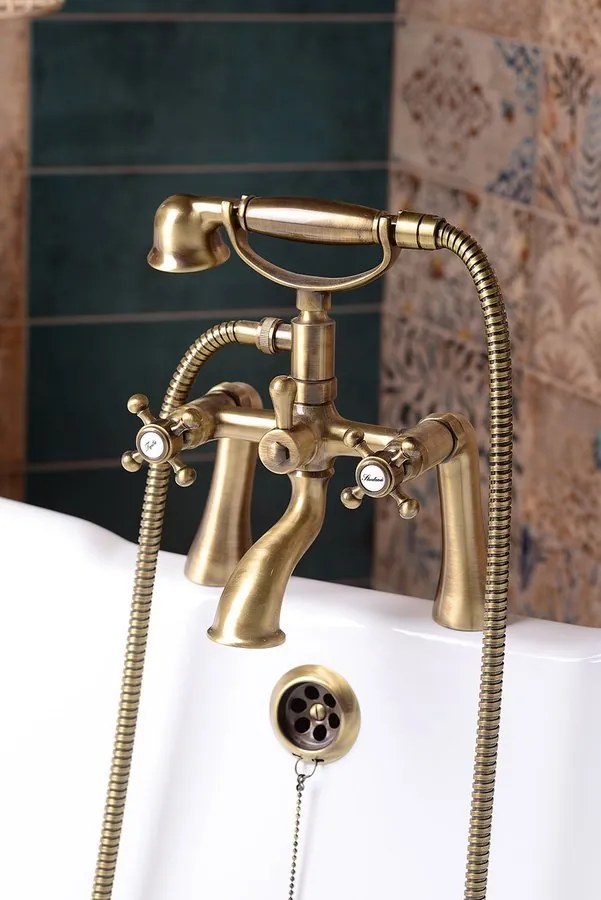 Sapho Sapho, ANTEA nástěnná vanová baterie kompletní, bronz