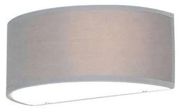 Nástěnná lampa půlkulatá šedá - buben | BIANO