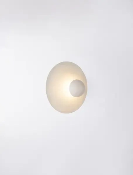 LED béžová svítilna na zeď Edem