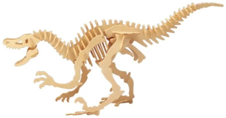 Woodcraft dřevěné 3D puzzle - skládačka Velociraptor J004