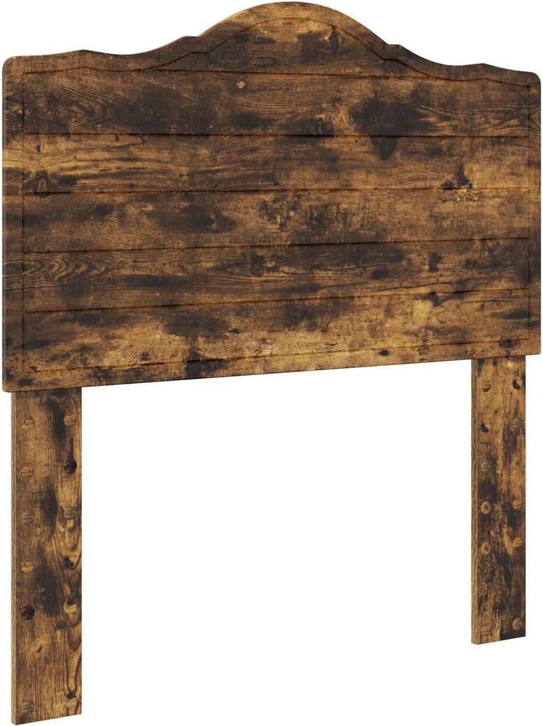 Rám postele s čelo Kouřový dub 90 x 190 cm Kompozitní dřevo 3413251