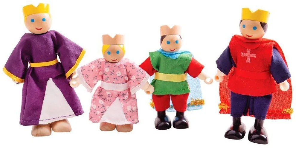 Bigjigs Toys Dřevěné postavičky královská rodina
