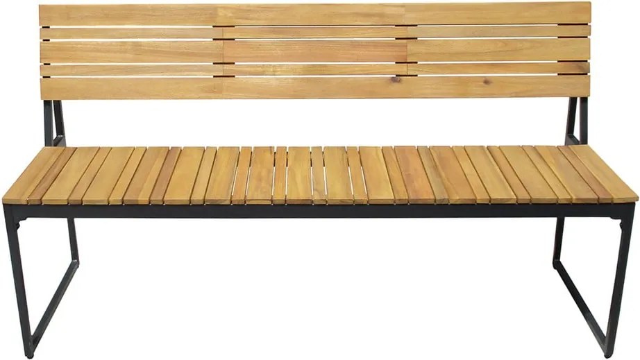 Zahradní lavice zakáciového dřeva s kovovou konstrukcí Edeis Brick
