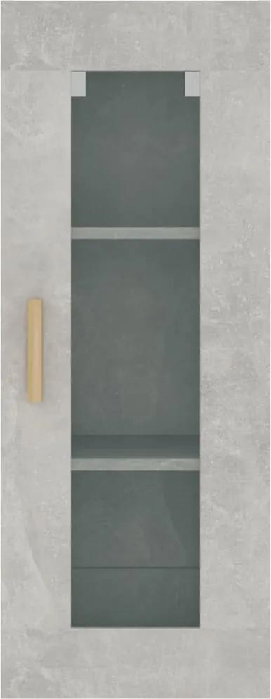 vidaXL Závěsná nástěnná skříňka 34,5 x 34 x 90 cm [812451] Barva: Černá