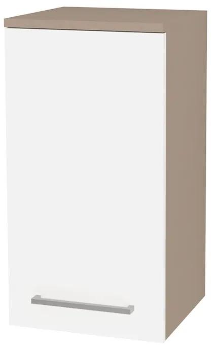 Mereo Bino koupelnová skříňka horní 63 cm, pravá, Multidecor, Šedý kámen CN696SEKA