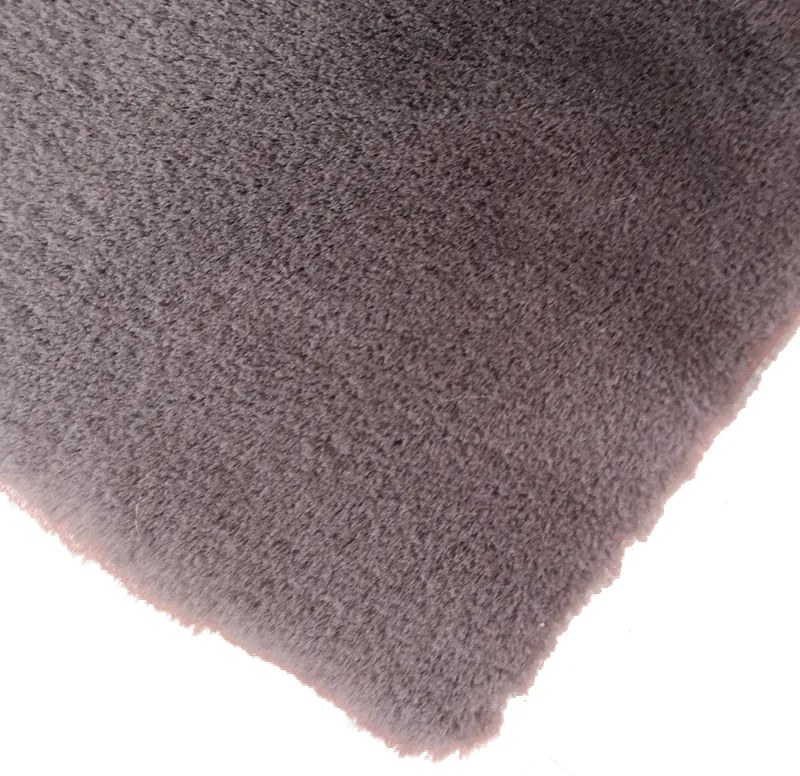 Tribeca Design Kusový kruhový koberec Faux Fur Dark Grey Rozměry: 120x120 cm