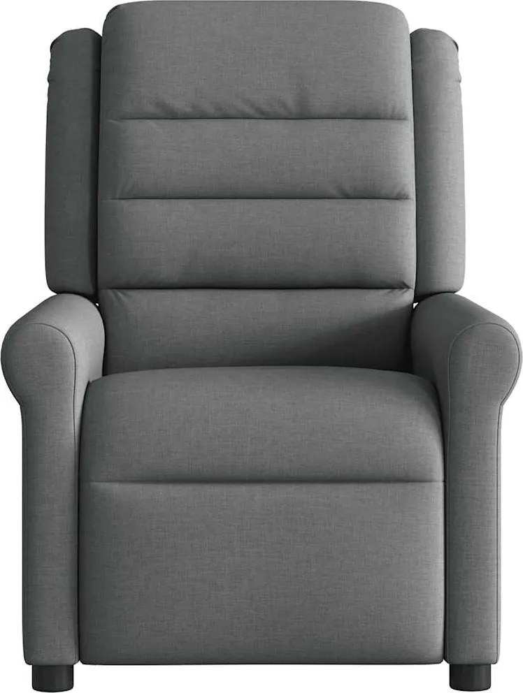 Elektrické masážní polohovací křeslo tmavě šedé textil 3303305