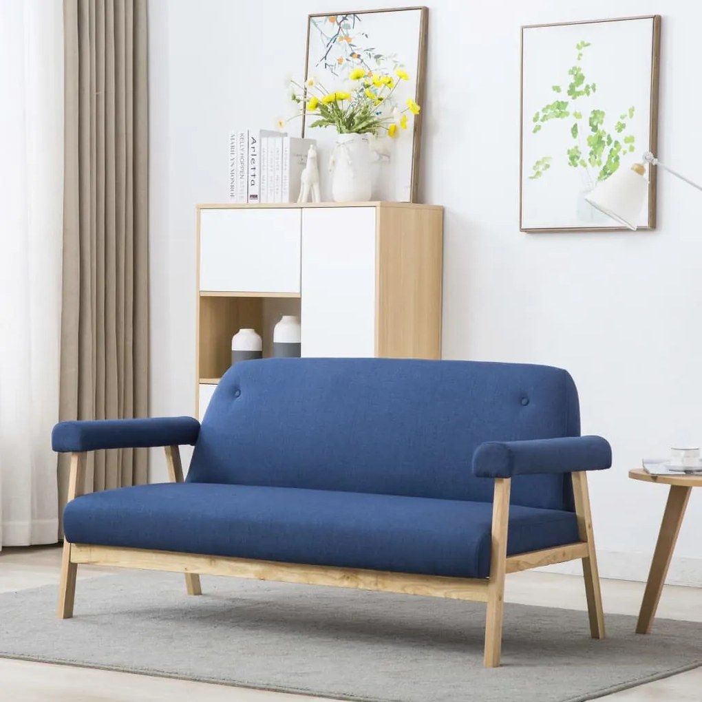 3místná sedačka Grove - textilní | modré čalounění