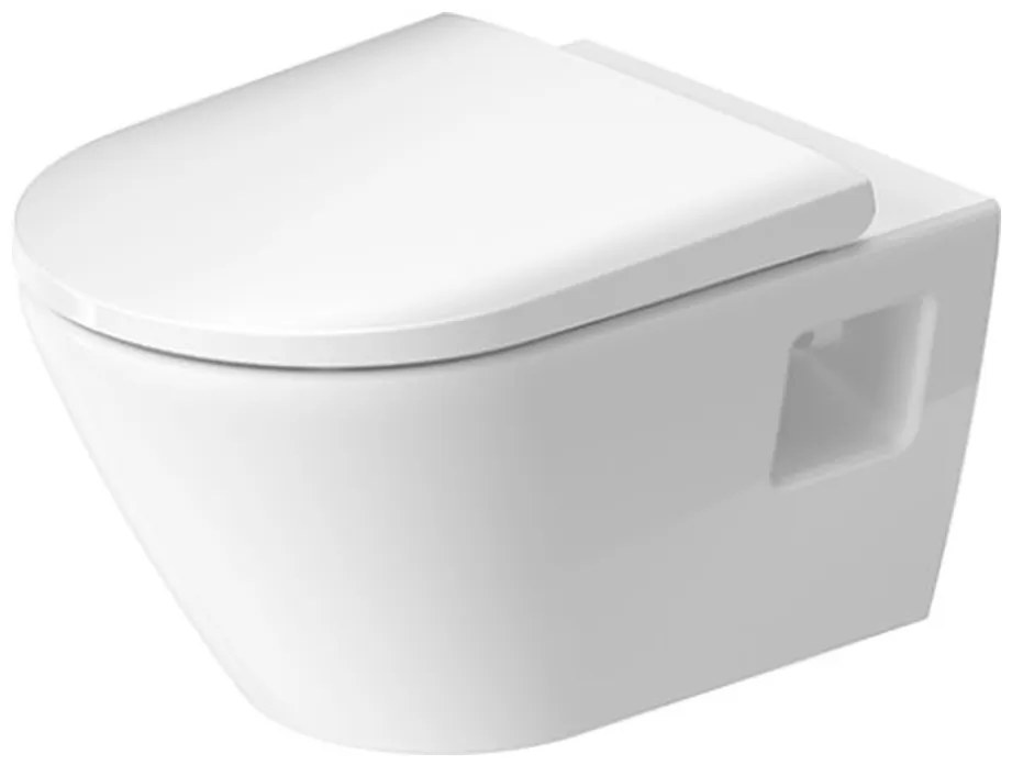 Duravit D-Neo - Závěsné WC Duravit Rimless s HygieneGlaze 370 x 540 mm, bílá 2578092000