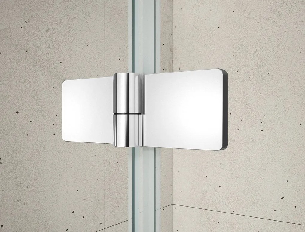 Gelco Trinity Chrom čtvercový sprchový kout 100 x 100 x 200 cm otevírací aluchrom sklo čiré GT2210-10C-CH