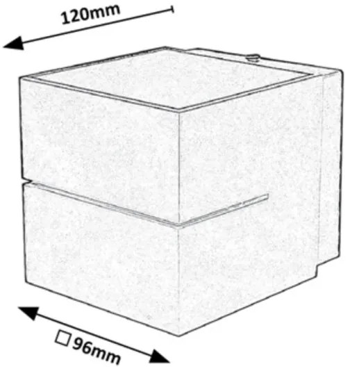 Rabalux 7019 - Nástěnné svítidlo KAUNAS 1xG9/10W/230V šedá