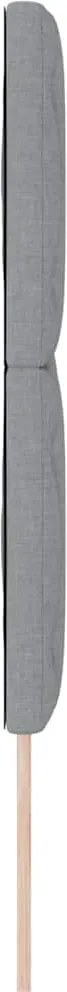 Čelo postele Světle šedá 144 cm textil 3337912