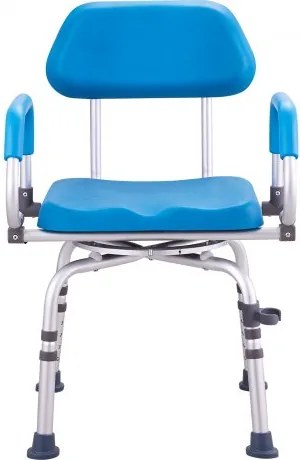 křeslo do sprchy otočné o 360° a otočné ramena Polstrované sedátko 136,1 kg