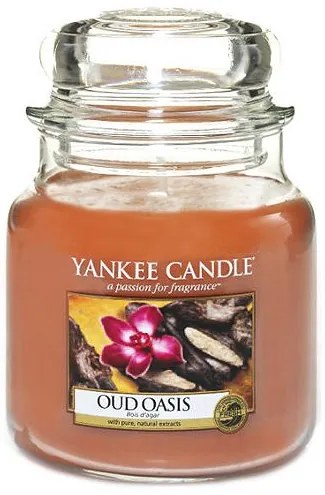 Yankee candle Vonná svíčka ve skle - olej oud 418935, 410g